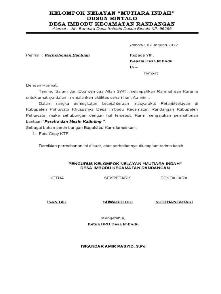 Proposal Nelayan | PDF