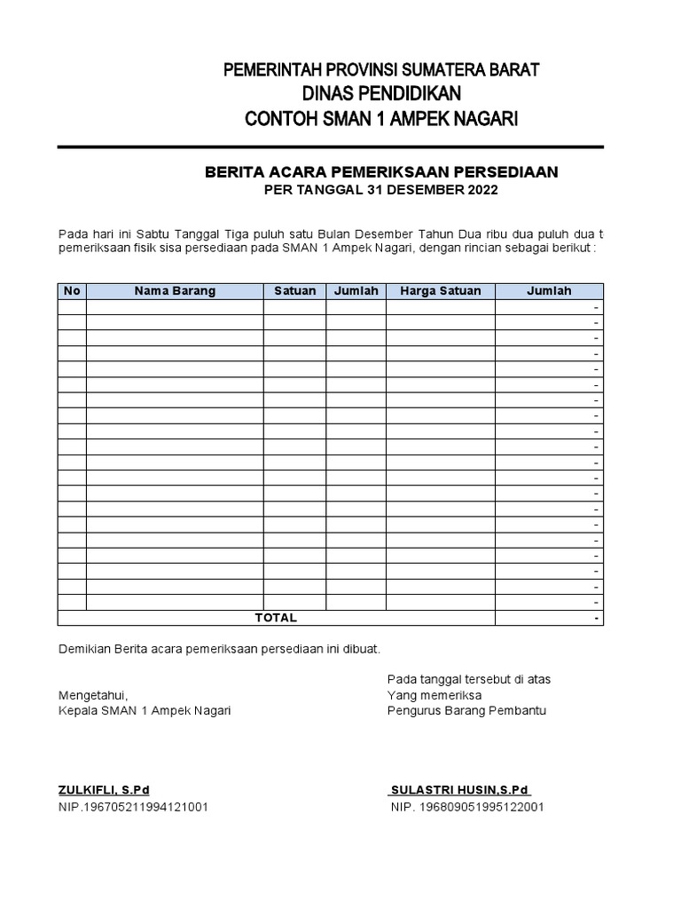 Rekonsiliasi Aset Tahunan 2022 | PDF