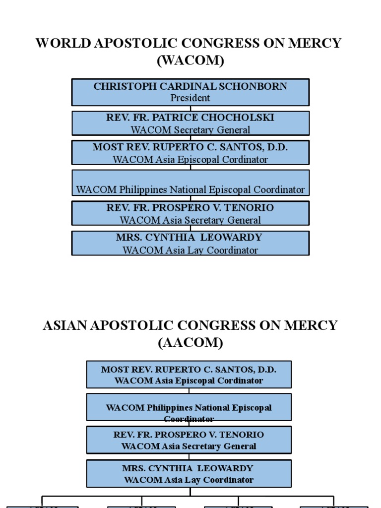 WACOM 2017 Org Chart | PDF | Diocese | Church Organization
