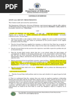 Sample Contract of Service For MOOE FILE | PDF | Philippines | Government