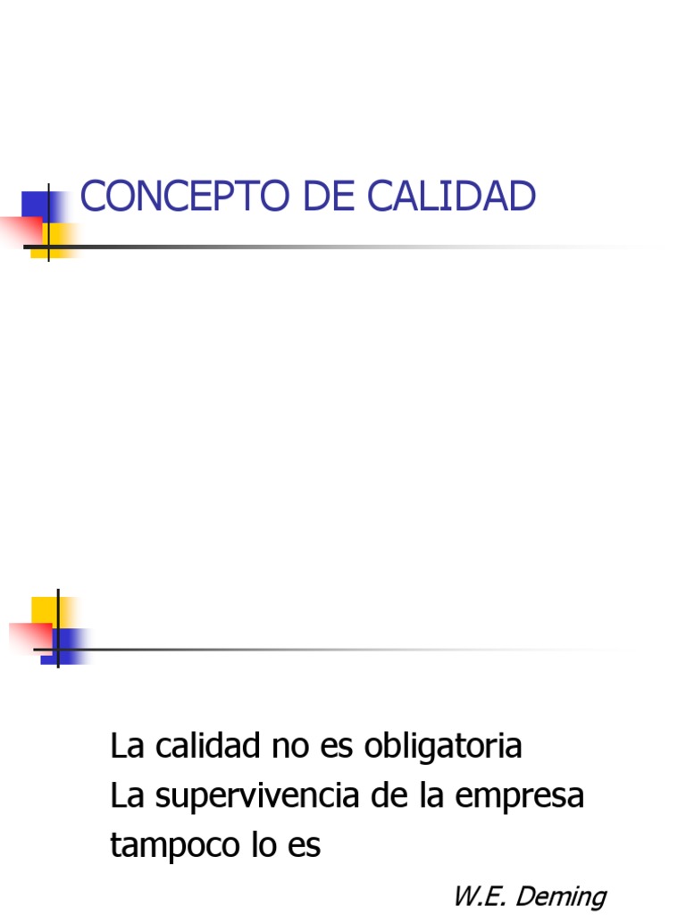 Concepto de Calidad | PDF | Calidad (comercial) | Producto (Negocio)