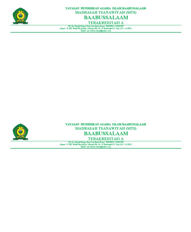 Kop Surat Landscape | PDF