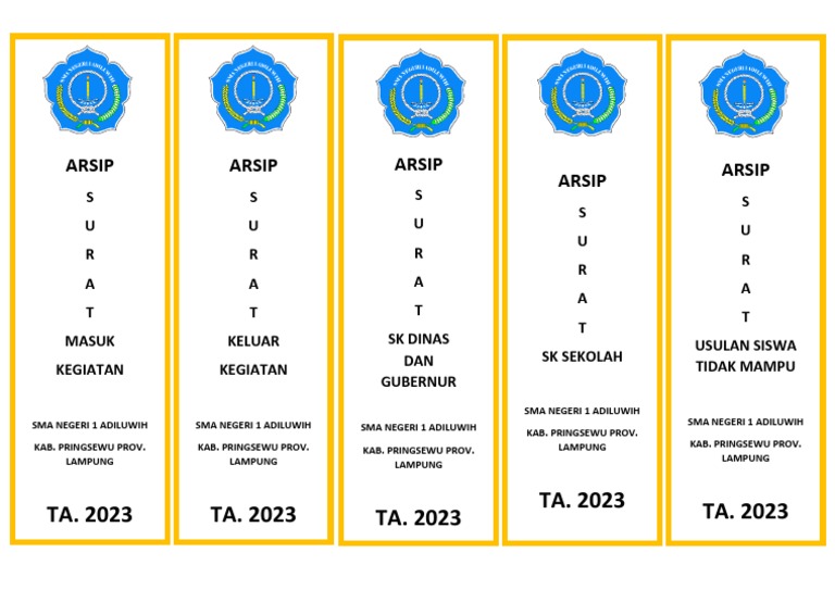 Contoh Map Surat SMA Negeri 1 Adiluwih | PDF