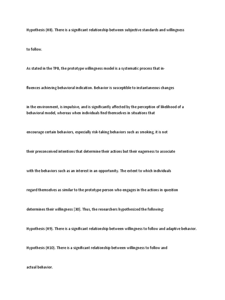 Hypothesis (H8) - WPS Office | PDF | Survey Methodology | Behavior