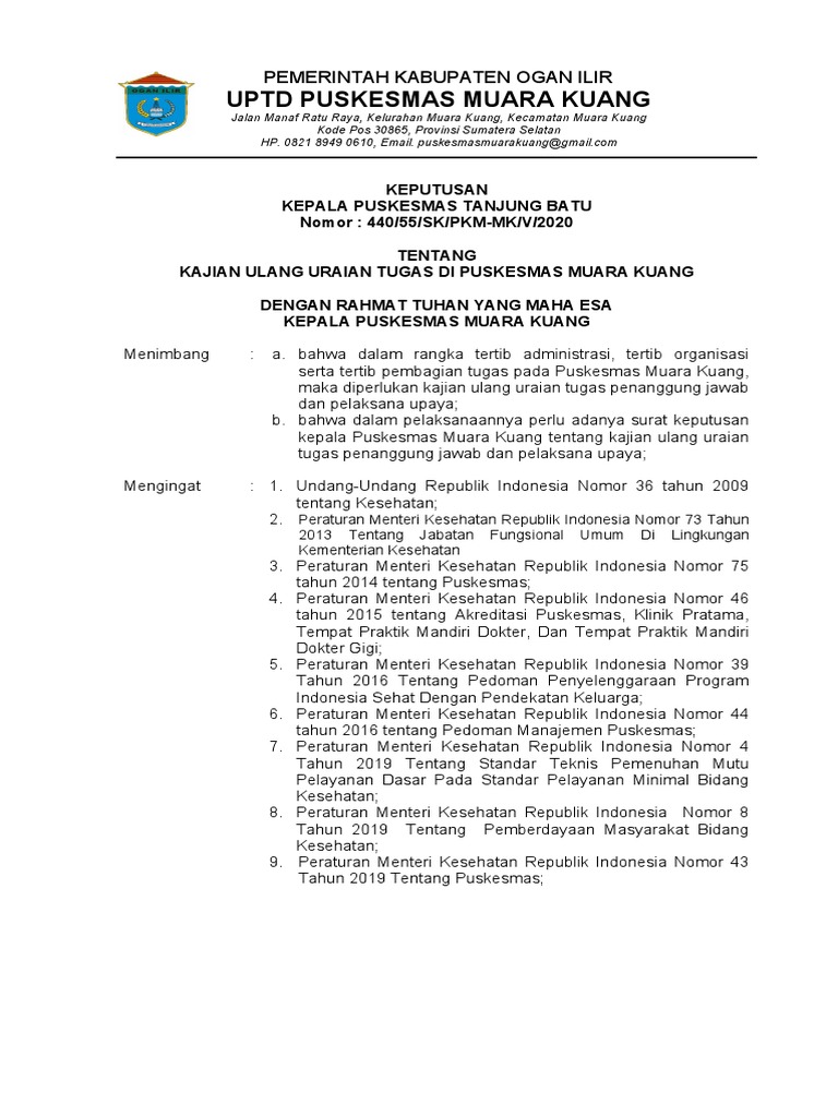 SK Kajian Ulang Urtu | PDF