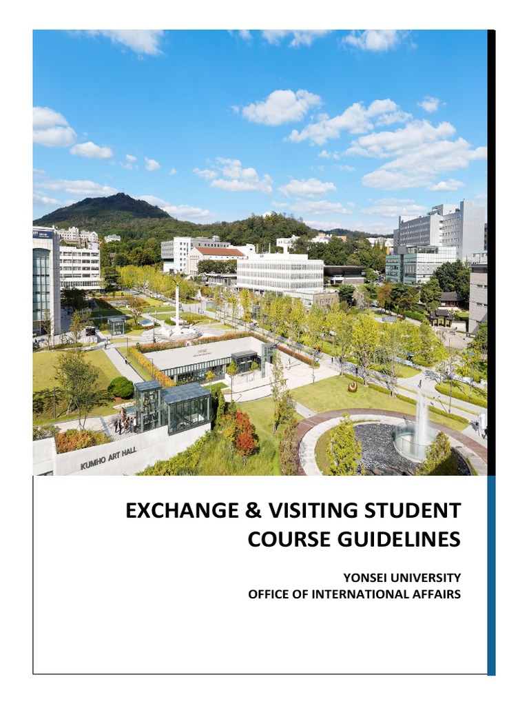 (YONSEI) Exchange & Visiting Student Course Guidelines | PDF