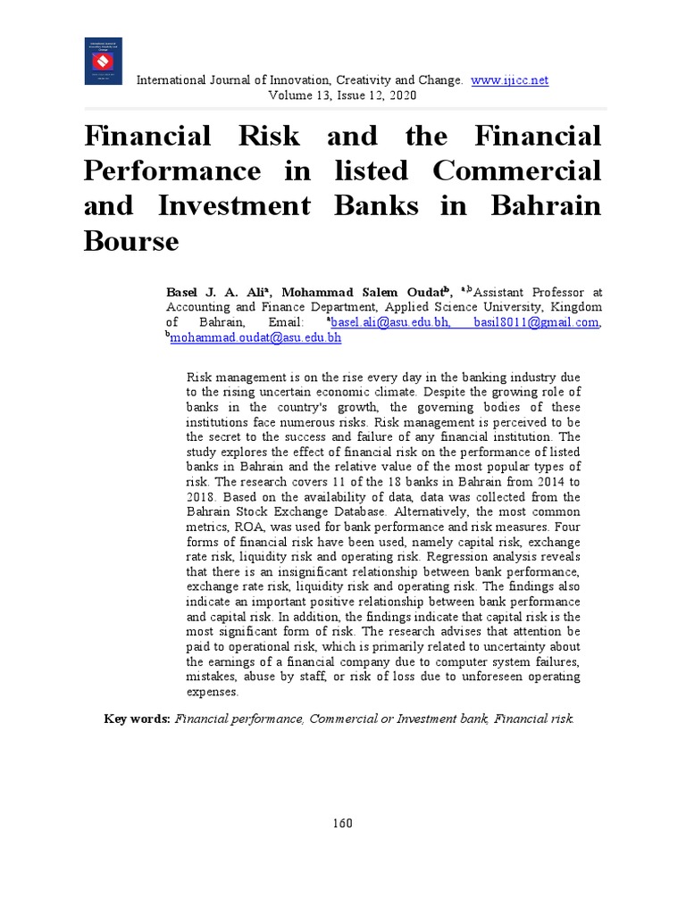 FR15 | PDF | Financial Risk | Risk