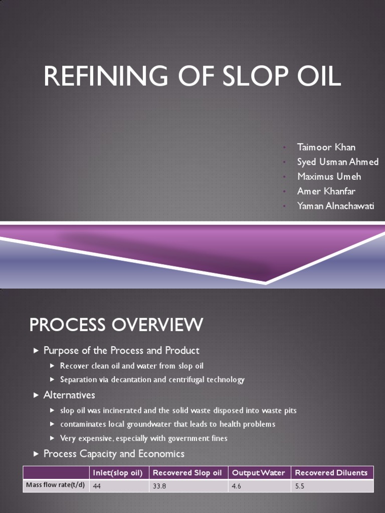 Refining Slop Oil for Cleaner Recovery | PDF | Pump | Valve
