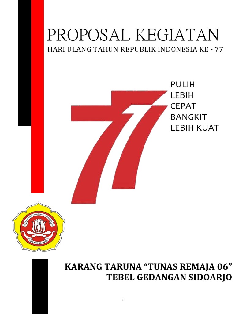 Proposal HUT RI Ke-77 Karang Taruna | PDF