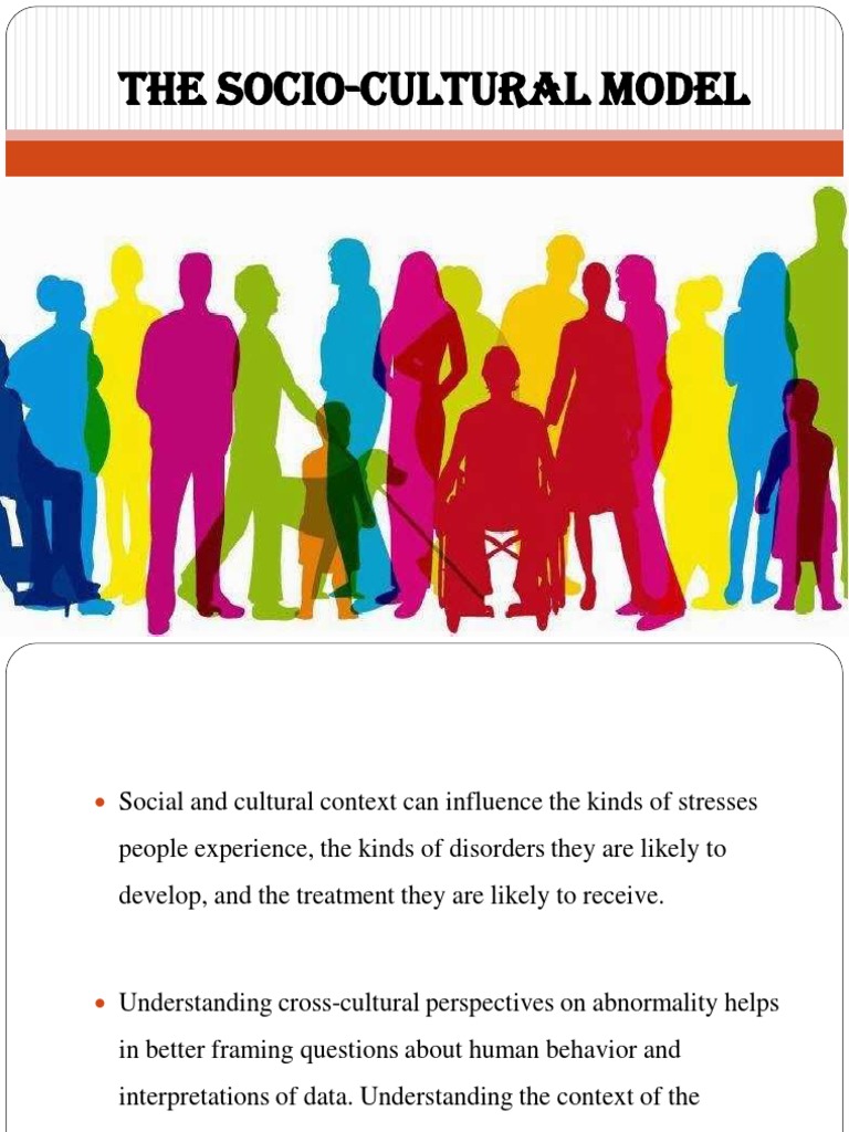 PDF-7 The Socio-Cultural Model | PDF | Psychotherapy | Mental Disorder