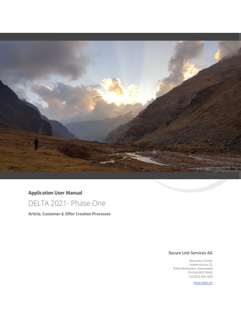 Delta Offer Generation - Planning UAT User Manual | PDF | Computing ...