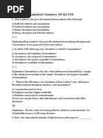 Acid Base Titration Test Questions | PDF | Titration | Chemistry