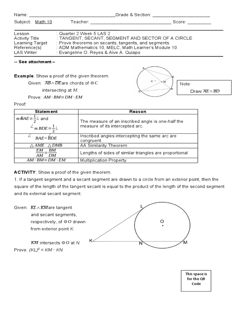 Math10 Q2 Week5 Las-2 Final | PDF