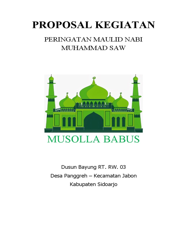 Proposal Maulid Nabi | PDF