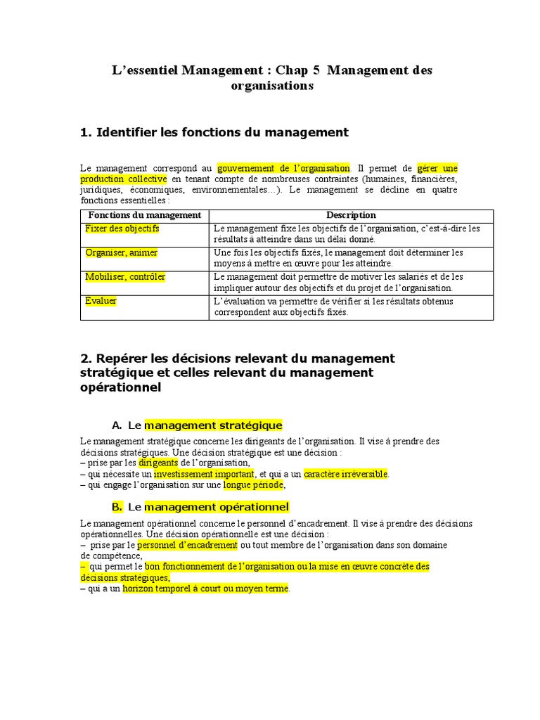 Synthese Mana 1 Ere Chap 5 2 | PDF