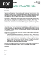 ERRF and Declaration Form Guidelines | PDF | Identity Document | Signature
