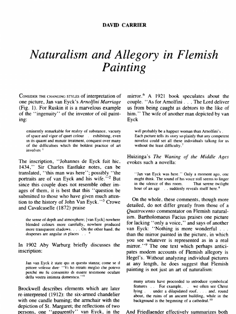2.naturalism and Allegory in Flemish Painting | PDF | Realism (Arts ...