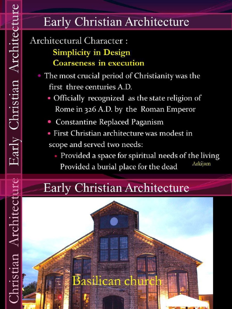 6 Early Christian Architecture | PDF