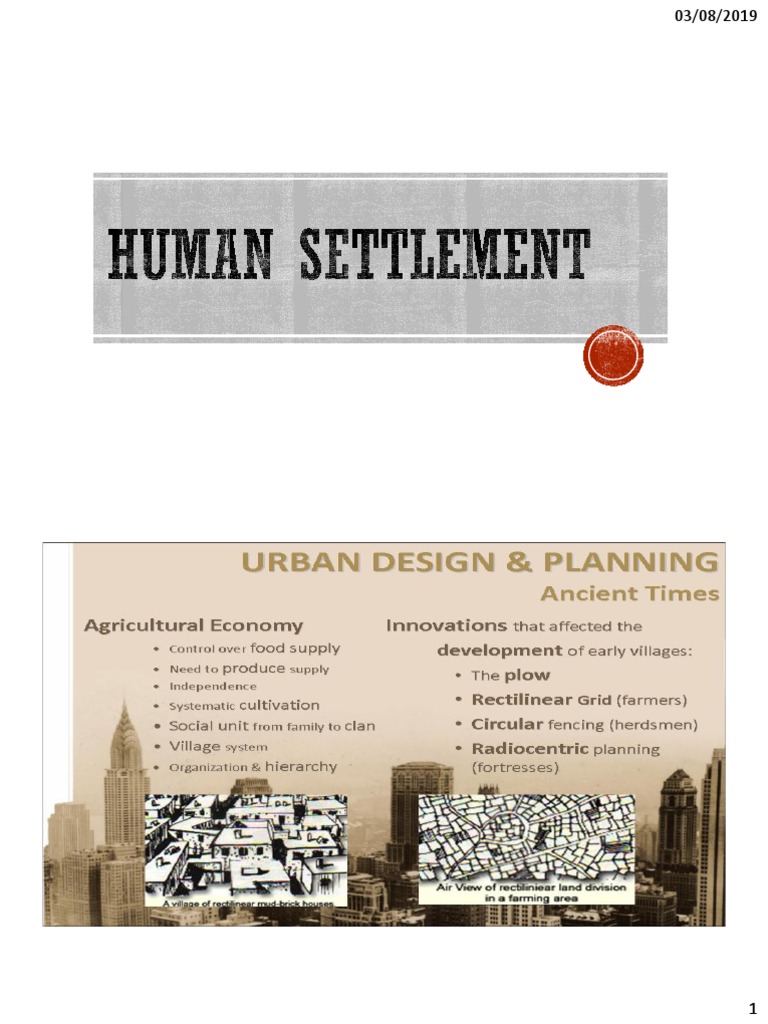 09 TAPP Human Settlement | PDF | City