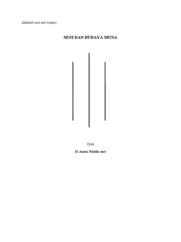 Seni dan Budaya Suku Muna | PDF | Ilmu Sosial | Kajian Bahasa Asing