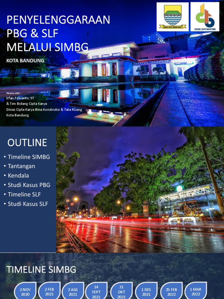 Penyelenggaraan PBG Dan SLF Melalui SIMBG Kota Bandung | PDF