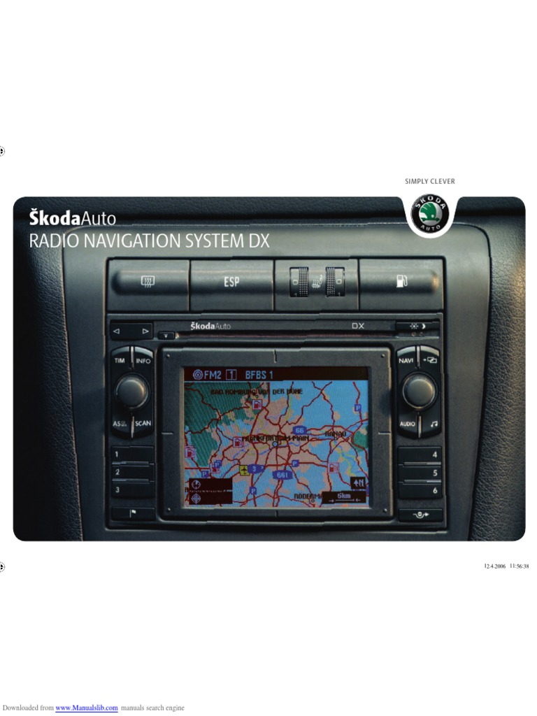 Radio Navigation System Dx For Fabia Pdf Traffic Radio