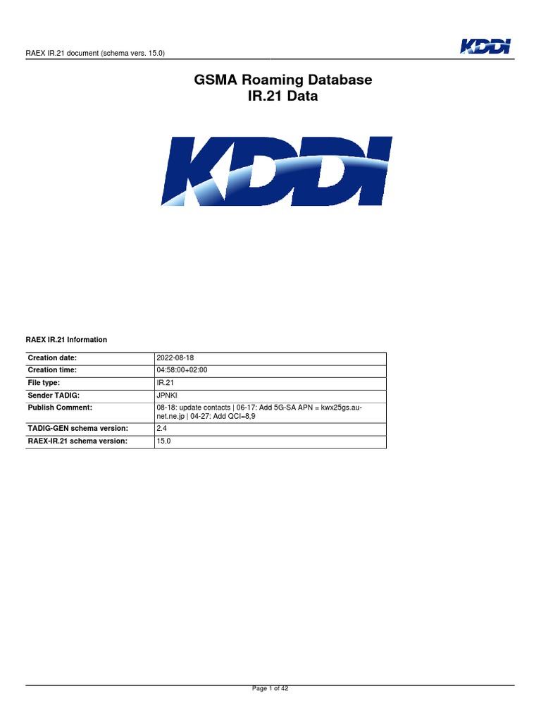 Ir21 Jpnki Kddi Corporation 20220818045800 | PDF