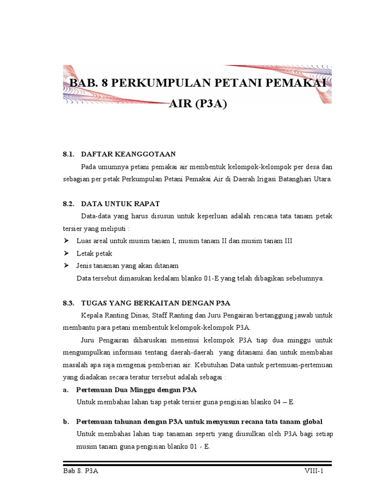 Bab 8 - P3A OK | PDF