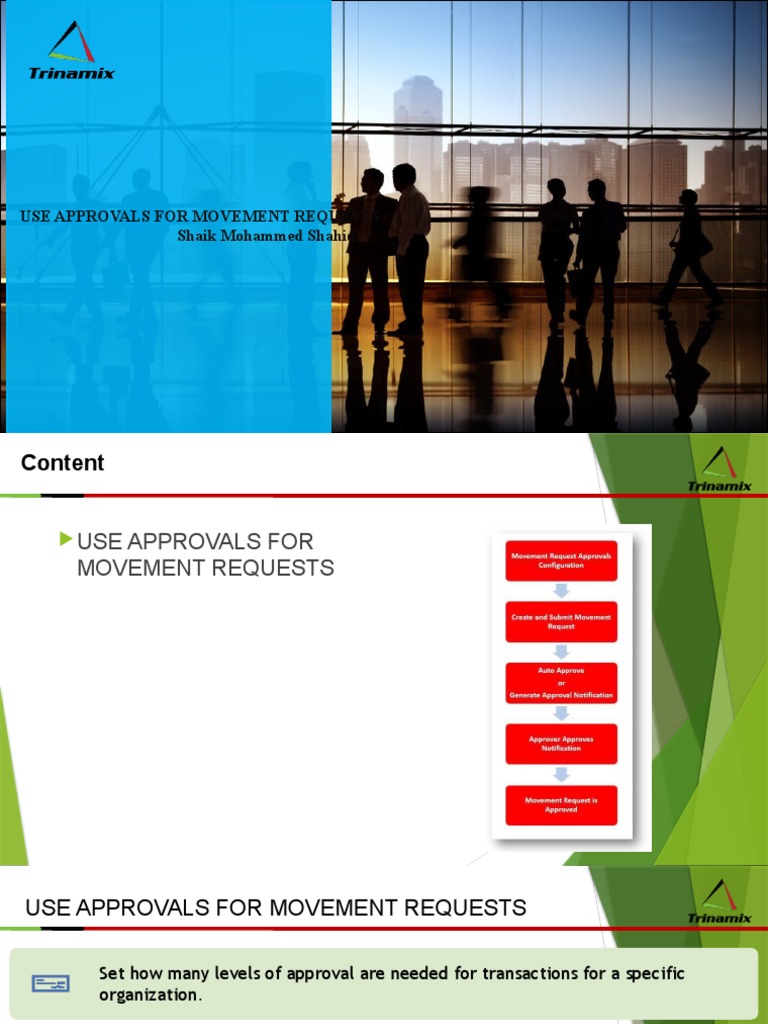 Use Approvals For Movement Requests | PDF | Inventory | Information Age