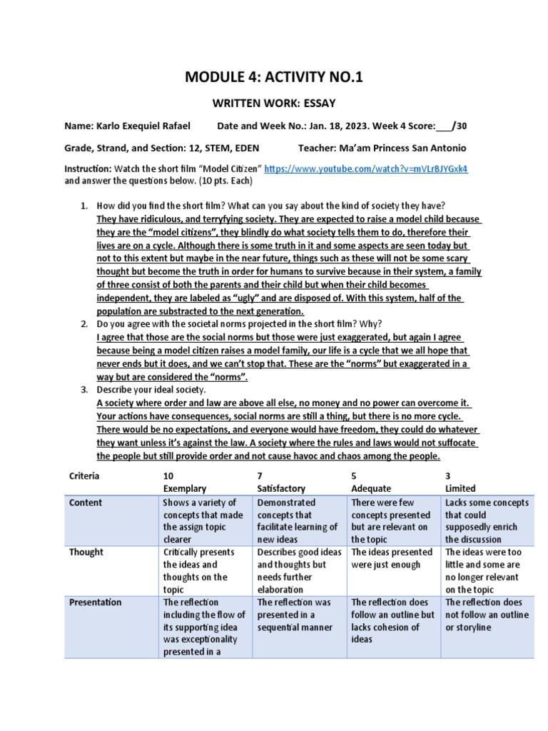 EDEN IP WEEK4 2ndQ | PDF | Career & Growth