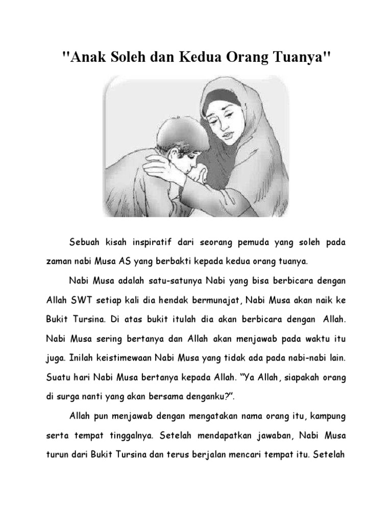 Kisah Anak Soleh di Zaman Nabi Musa | PDF