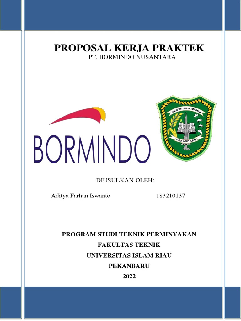 PRPOSAL BORMINDO-Aditya Farhan Iswanto | PDF
