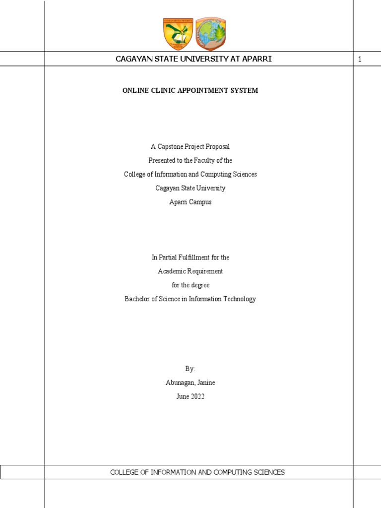 Online Clinic Appointment System-Capstone Project | Download Free PDF ...