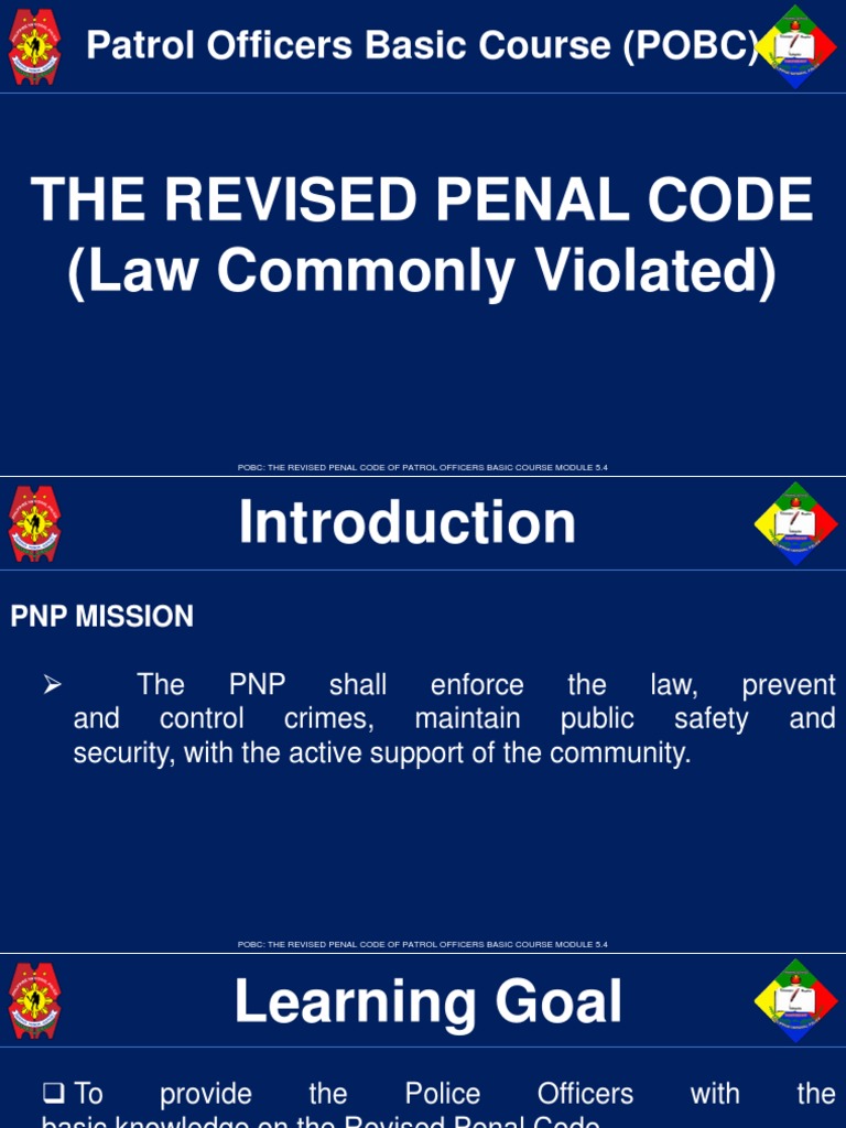 The RPC | PDF | Criminal Law | Detention (Imprisonment)
