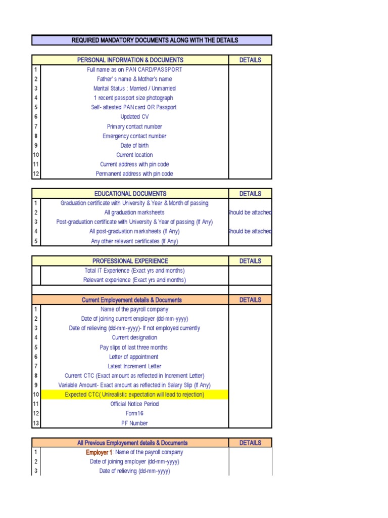 Employment Documentation Guide | PDF | Access Control | Government And ...