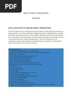 Security Gate SOP | PDF | Emergency | Public Safety