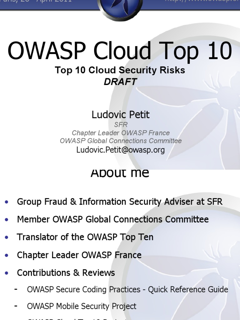 OWASP_Cloud_Top_10 | PDF | Cloud Computing | Computer Security