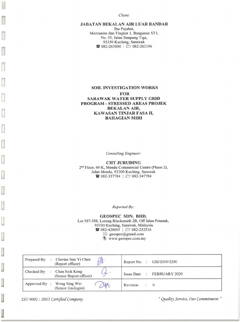 3290 SI Report | PDF