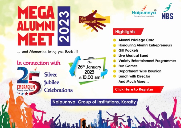 MEGA ALUMNI MEET 2023 Brochure | PDF