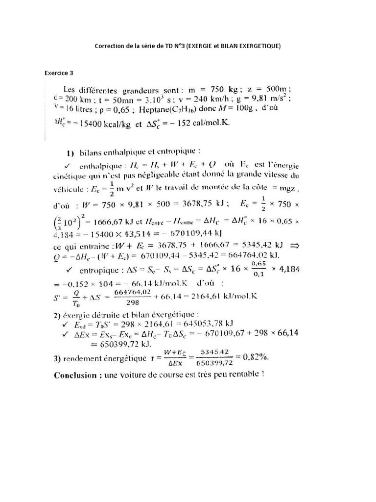 Correction EX 3de La Série de TD N°3 M1 GC | PDF