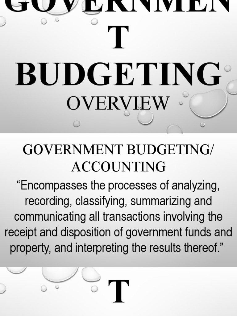 GOVERNMENT BUDGETING Overview | PDF | Equity (Finance) | Financial ...