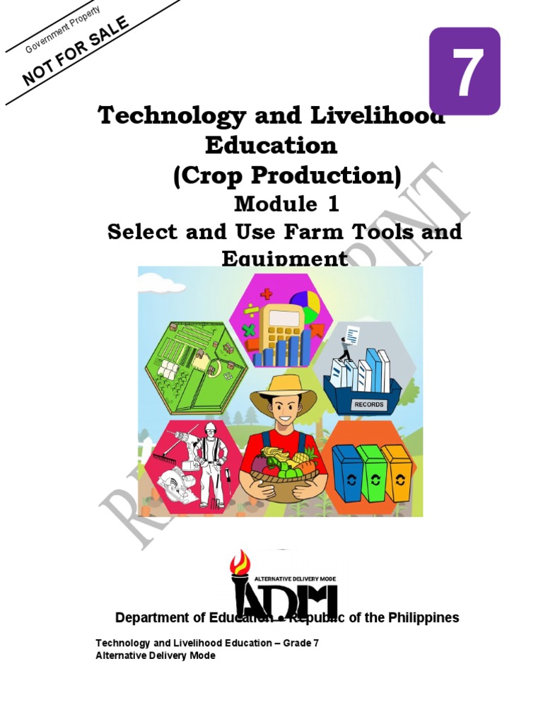 TLE7 - AFA - AGRICROP - Q0 - M1 - Select and Use Farm Tools and Equipment - v5 | PDF ...