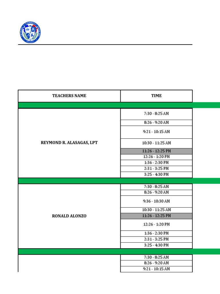 Full Blast Schedule 6.1 | PDF