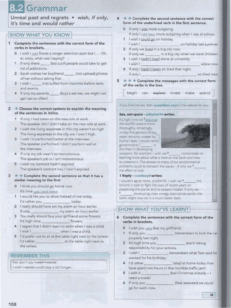 Focus 4 - Workbook 108 | PDF