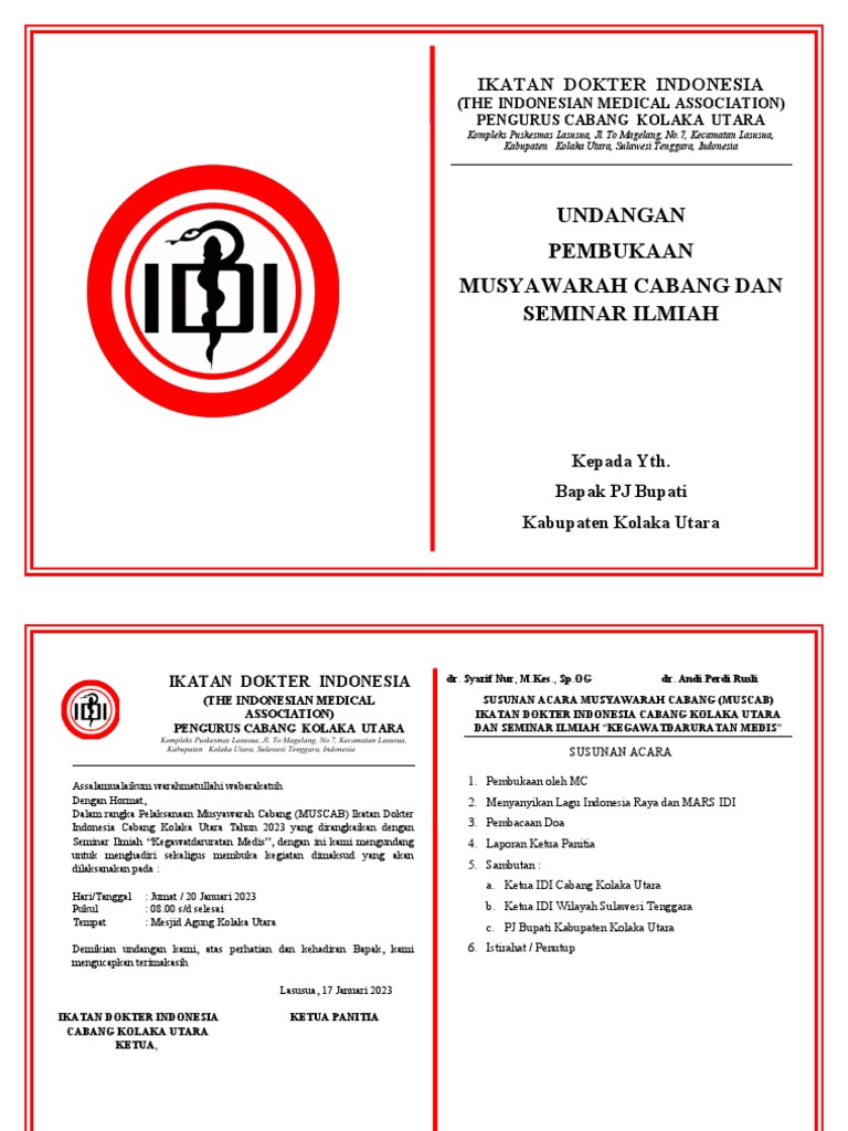 Undangan Resmi Bupati | PDF | Kesehatan Holistik
