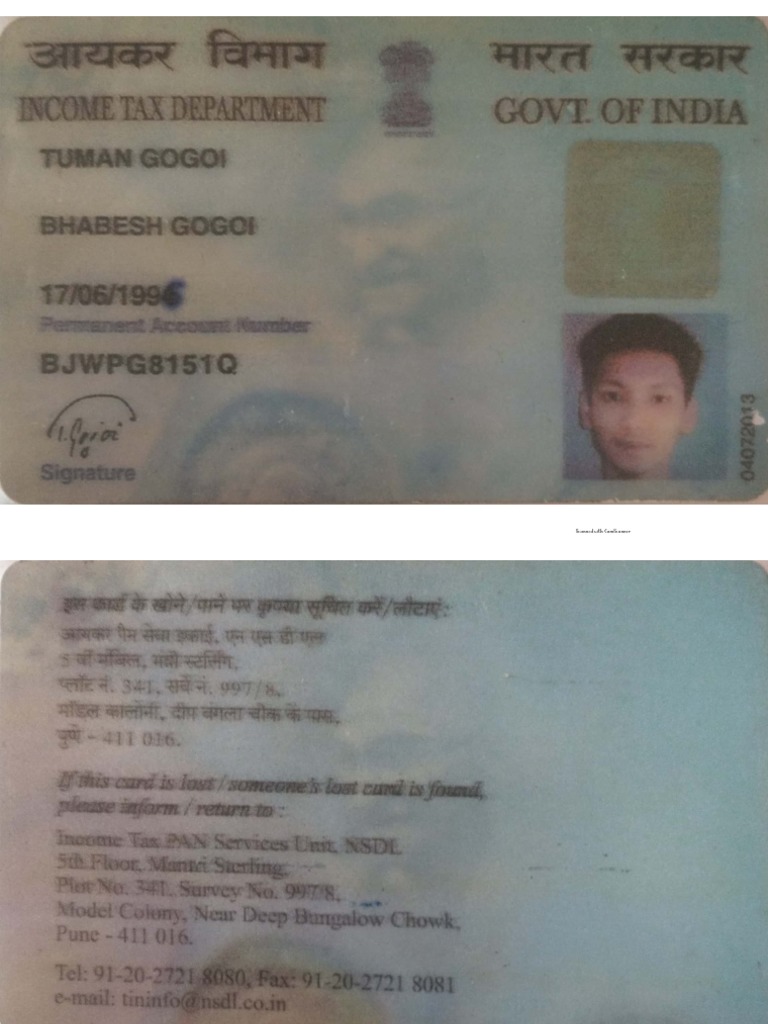 Pan Card | PDF