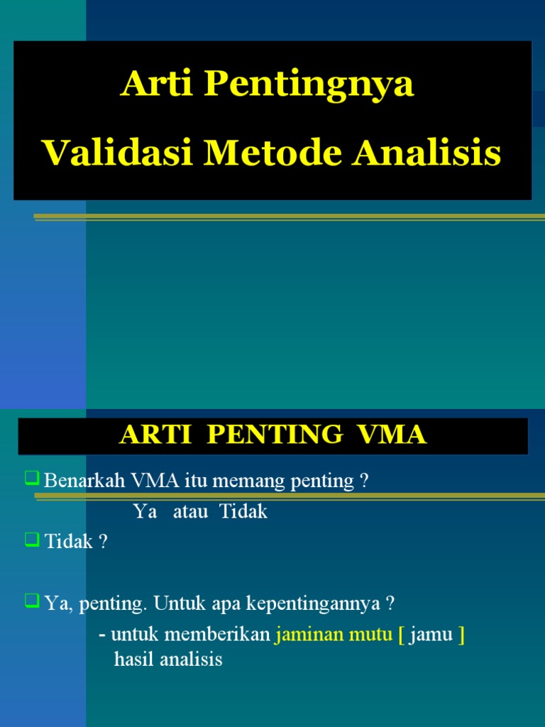 Vma Pendahuluan | PDF