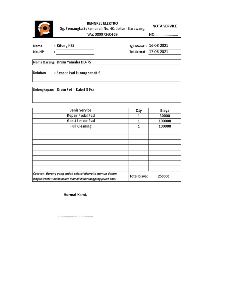Nota Kitong | PDF