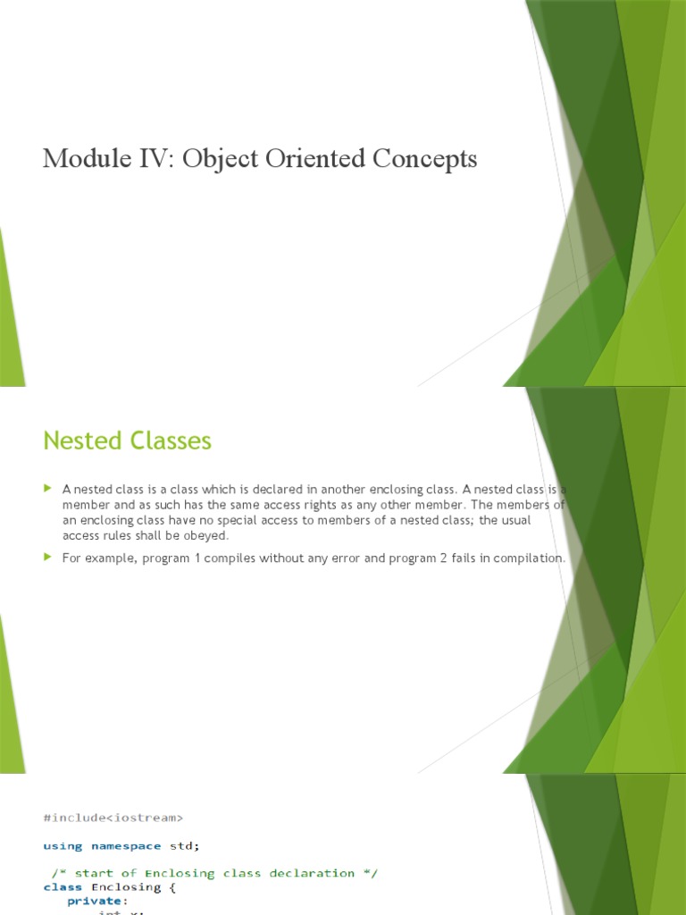 Module 4 Oops Ii Part Pdf Class Computer Programming Method Computer Programming