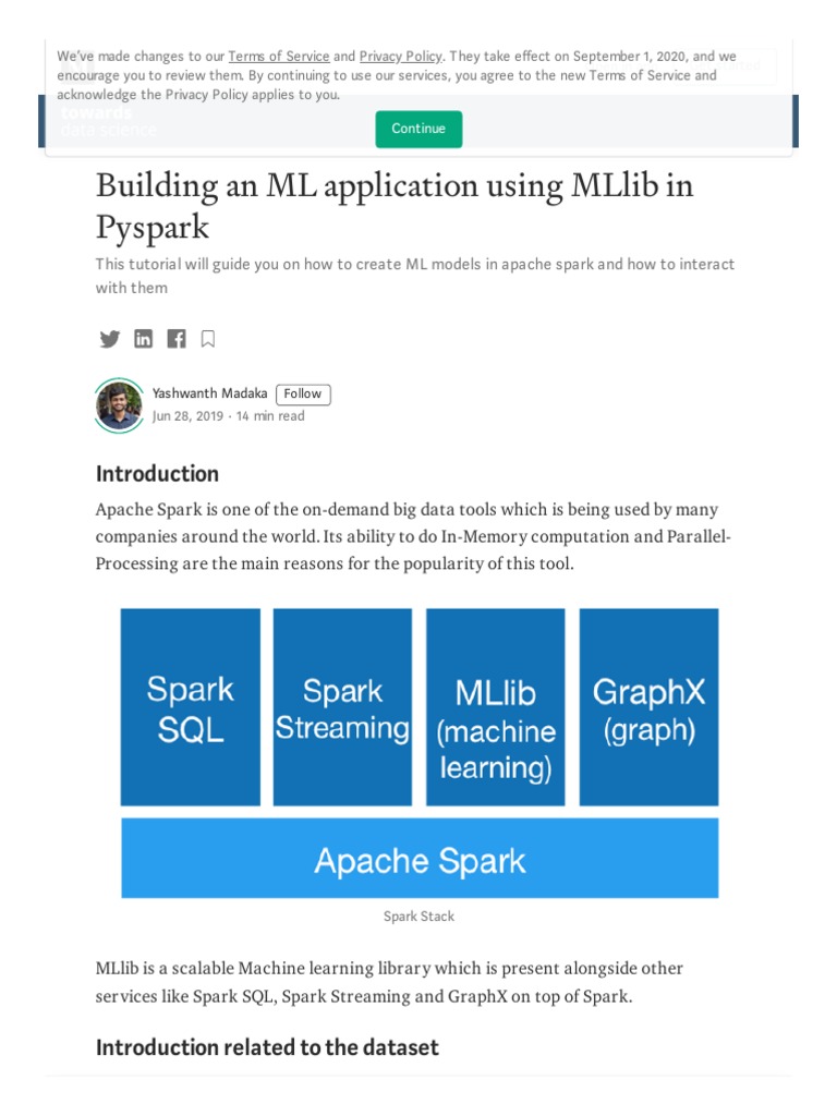 Towardsdatascience Com Building An Ml Application With Mllib In Pyspark Part 1 Ac13f01606e2 8746